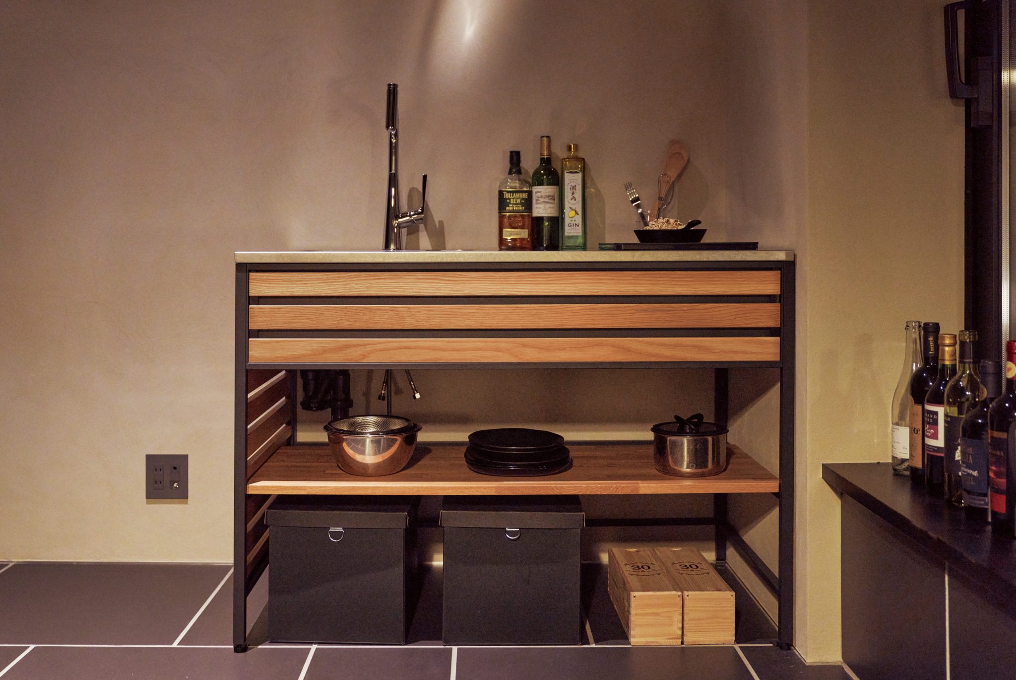 W1200フレームキッチン｜WOODONE